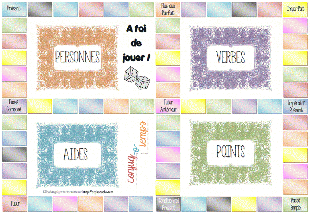 Jeu de conjugaison – Conjug-o-temps - Orphéecole