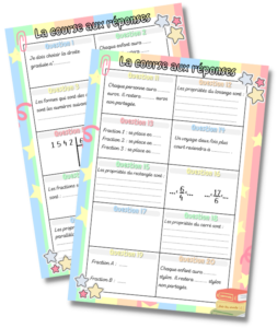 Révisions de mathématiques – La course aux réponses - Orphéecole