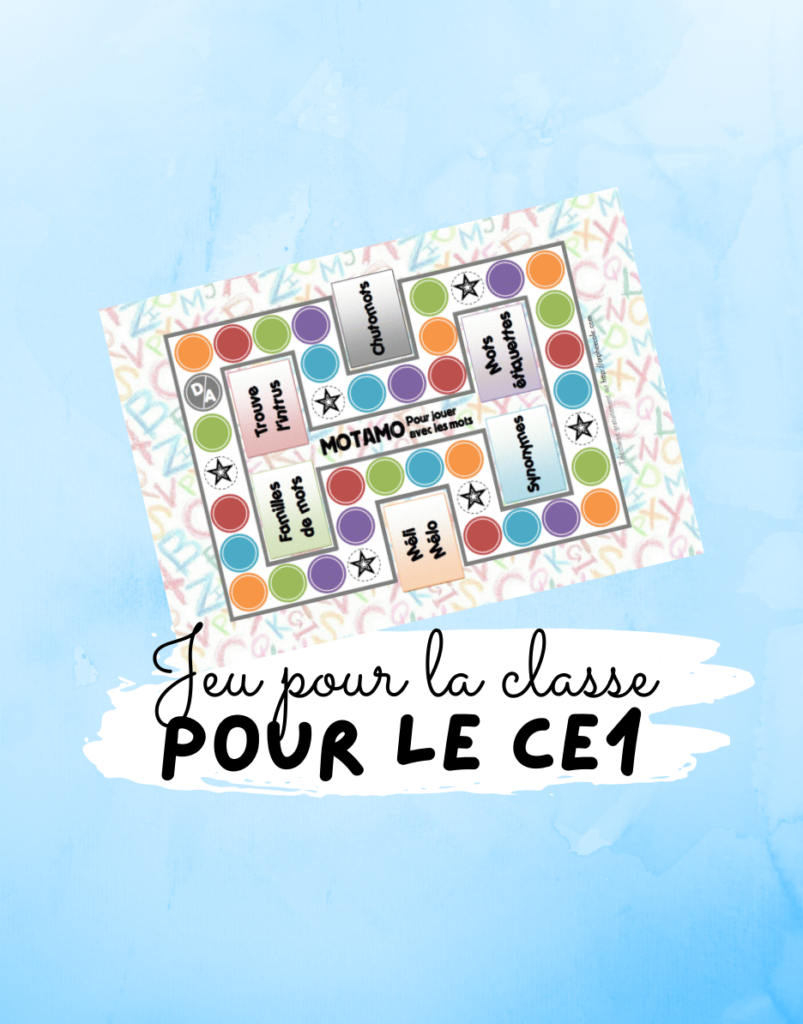 Motamo, jeu de vocabulaire pour CE1 - Orphéecole