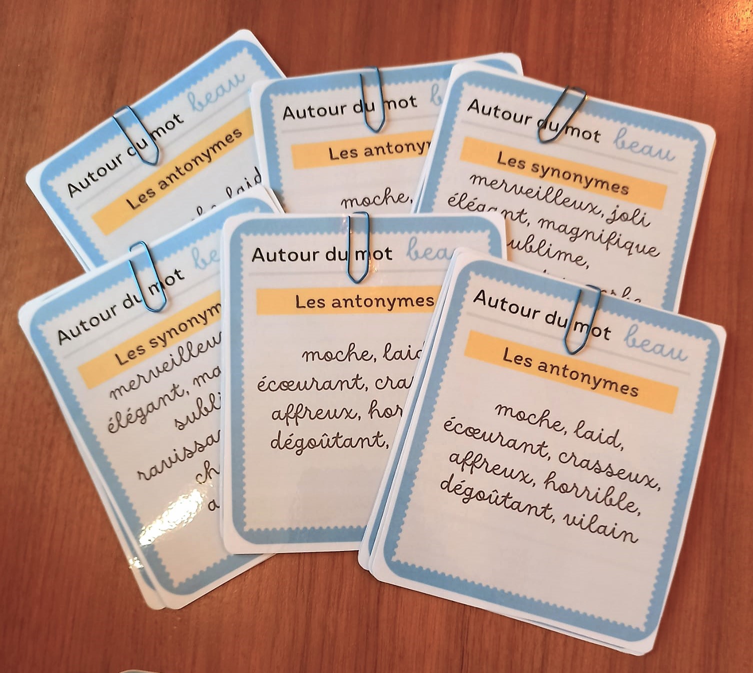 Vocabulaire – Autour d’un mot - Orphéecole